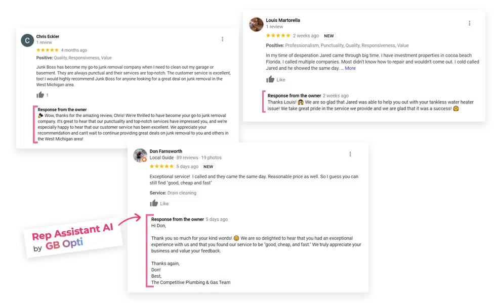 Rep AI Assistant | GB Opti